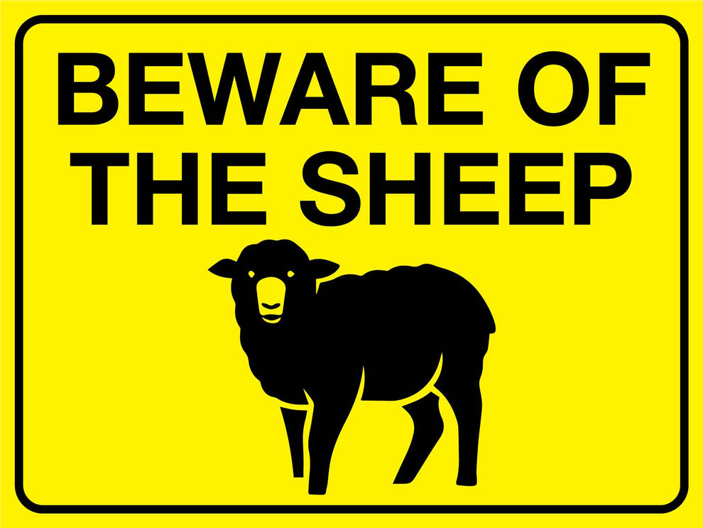 Beware Of The Sheep Sign – New Signs