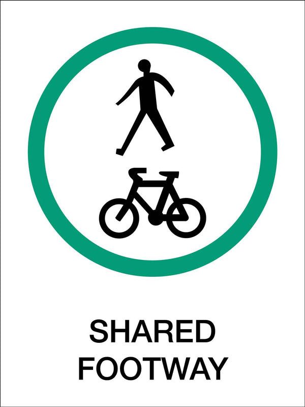Bike Shared Footpaths Sign – New Signs