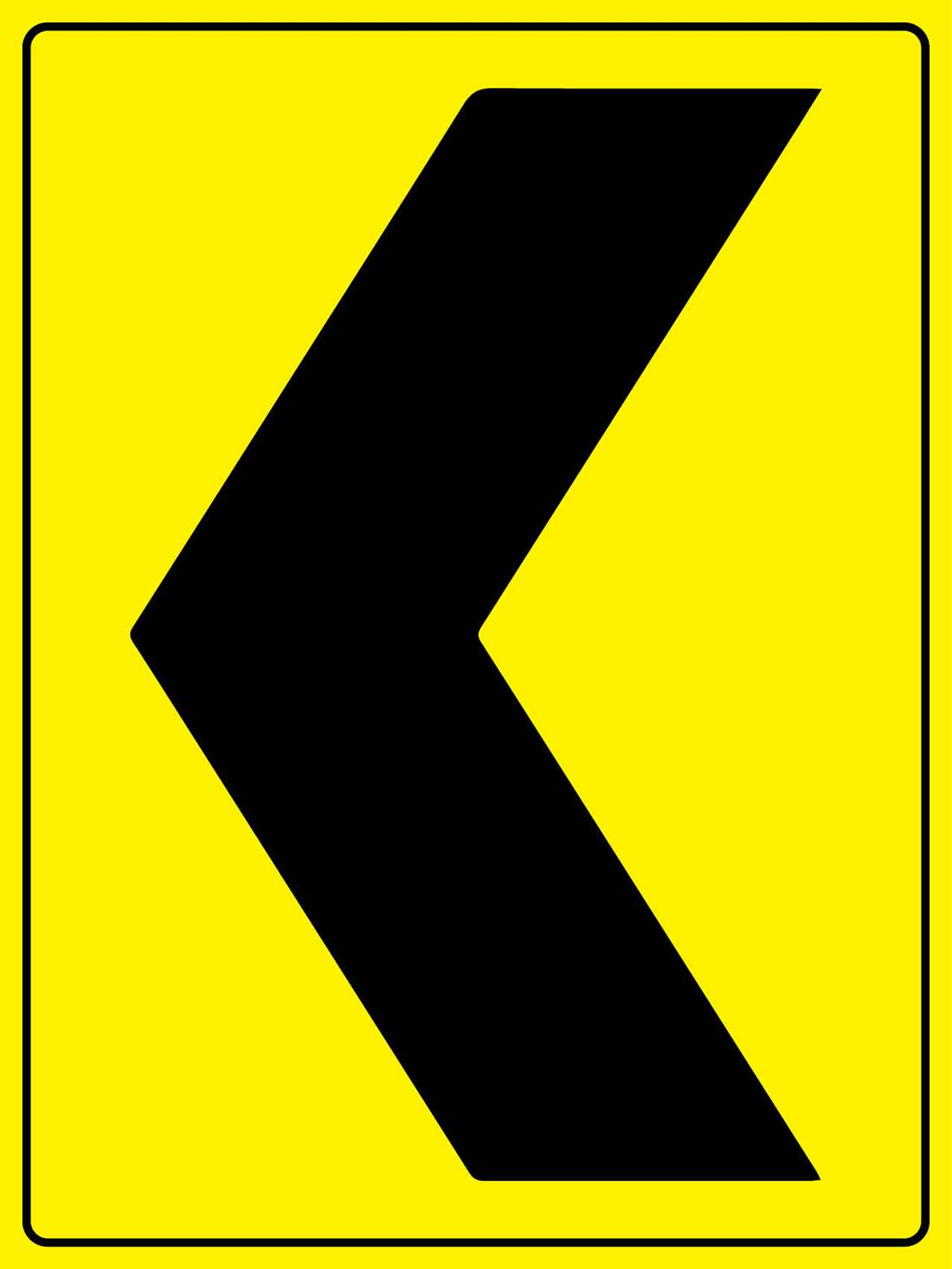 Chevron Left Sign – New Signs