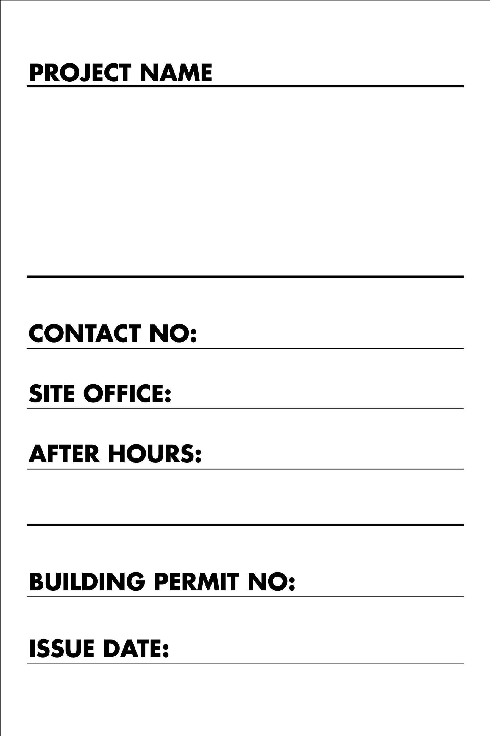 Construction Owner Builder Sign – New Signs
