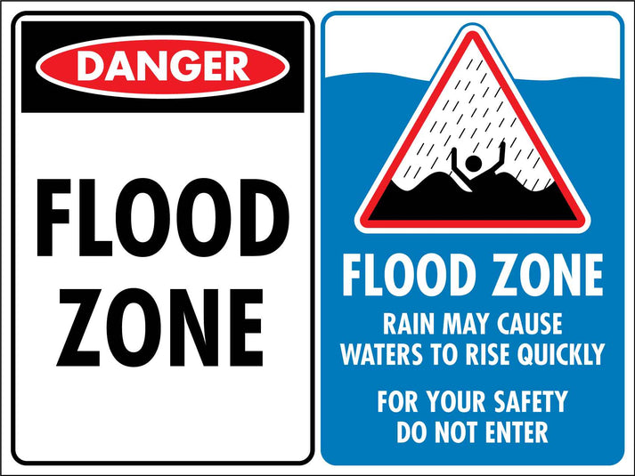 Danger Flood Zone Sign – New Signs