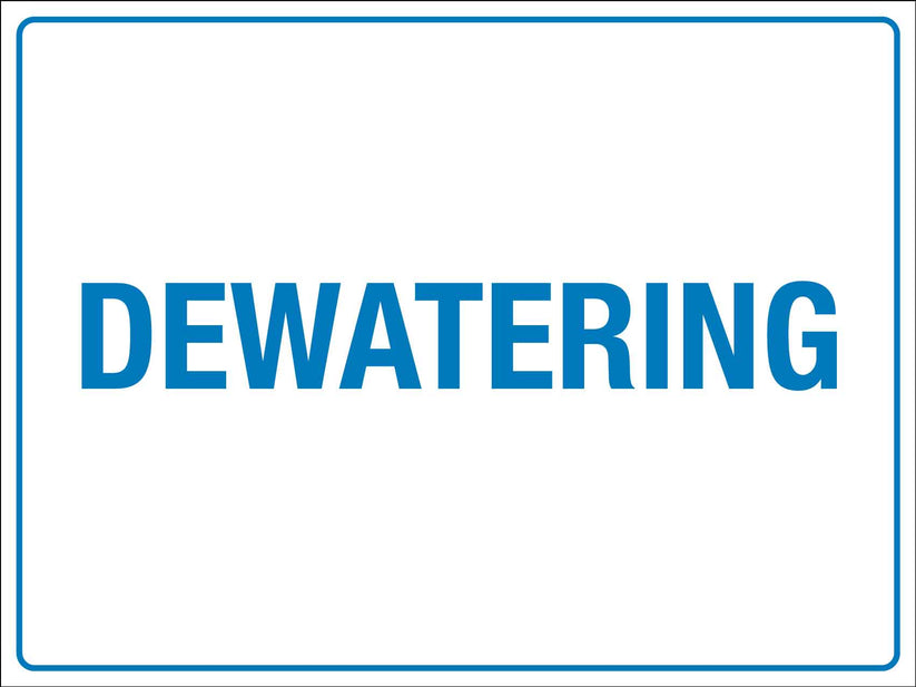 Dewatering Sign – New Signs