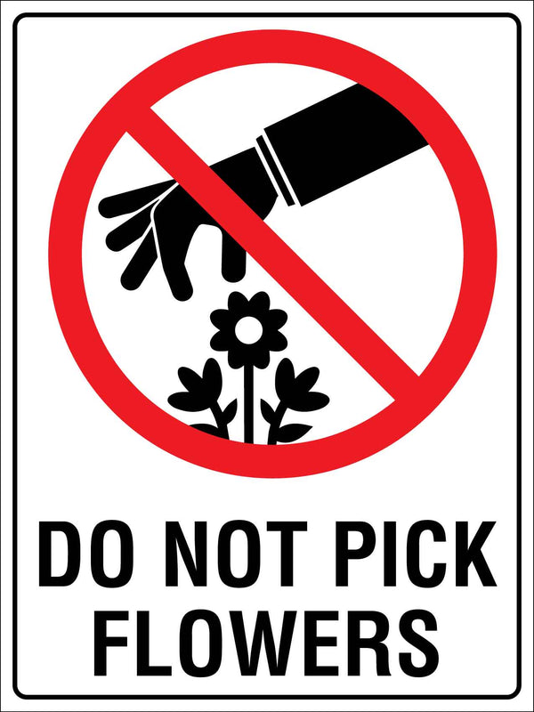 Do Not Pick Flowers Sign – New Signs