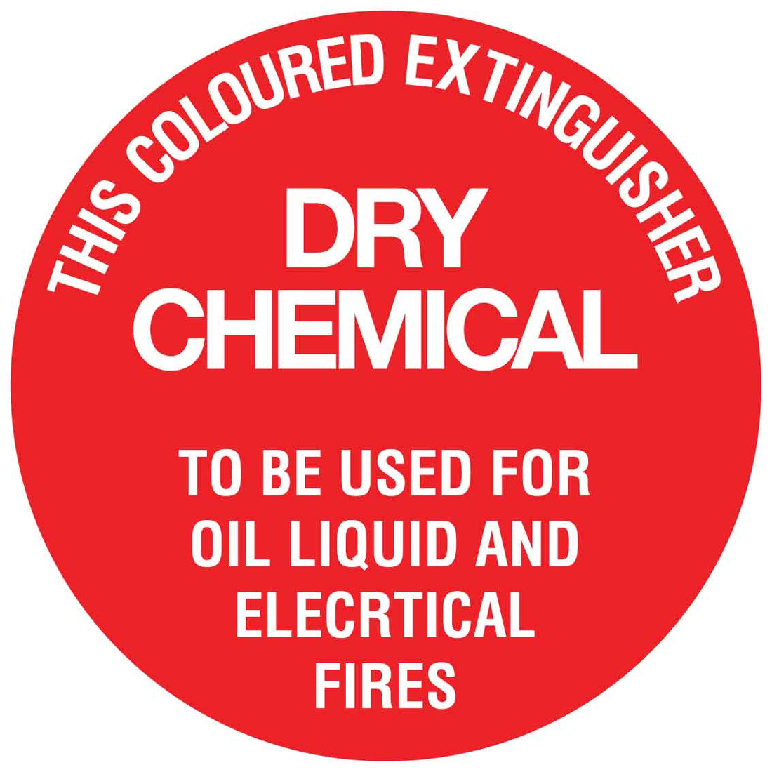 Dry Chemical Decal – New Signs