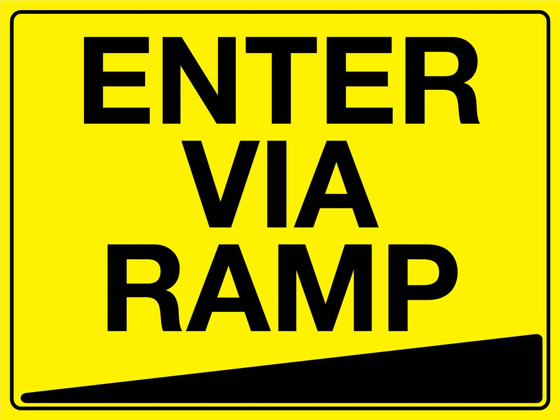 Enter Via Ramp Sign – New Signs