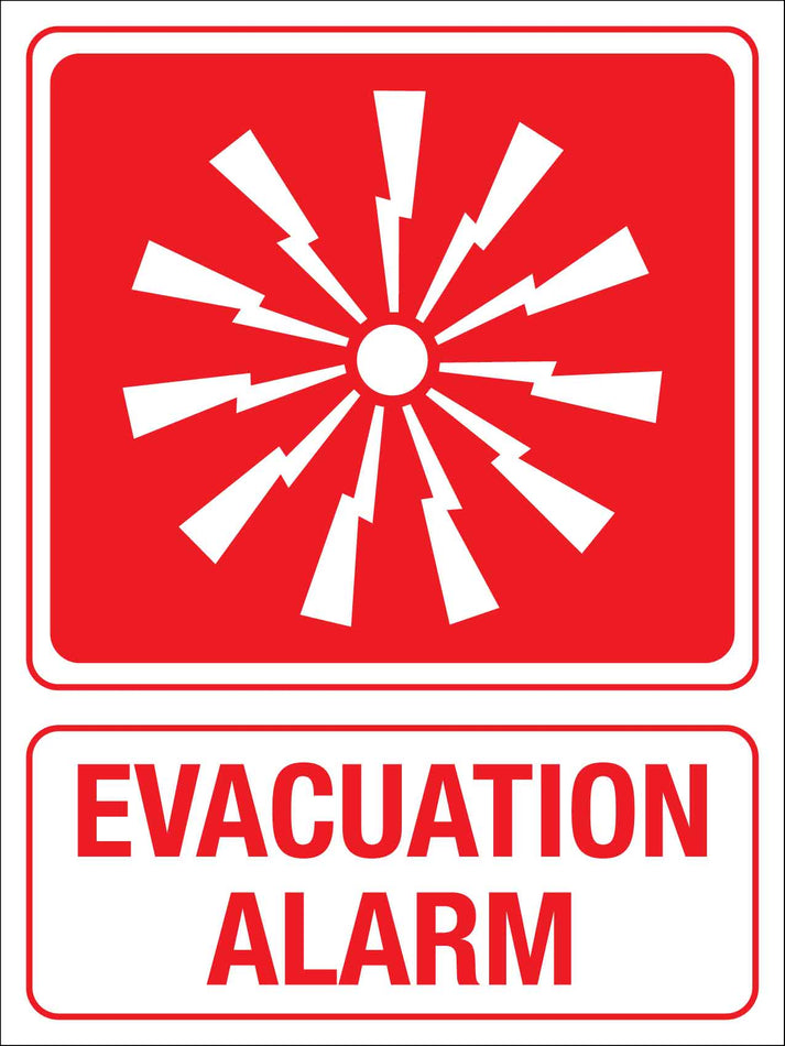 Evacuation Alarm Sign – New Signs