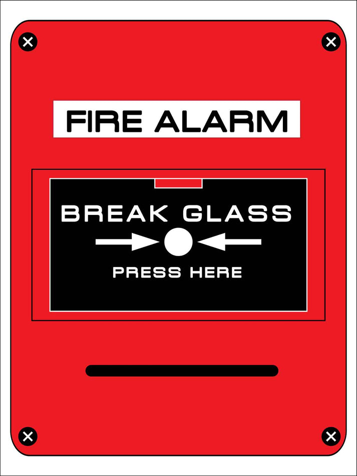 Fire Alarm Break Glass Sign – New Signs