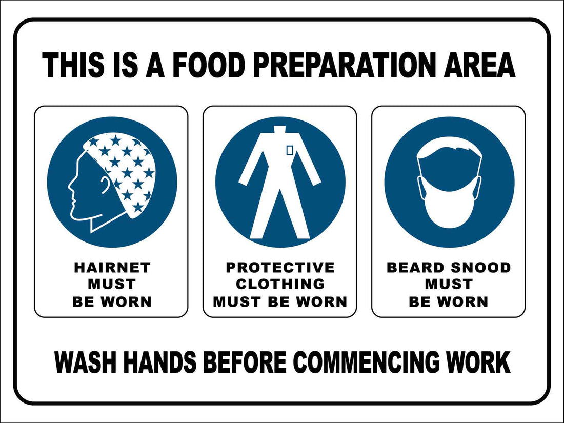 Food Preparation PPE Sign – New Signs