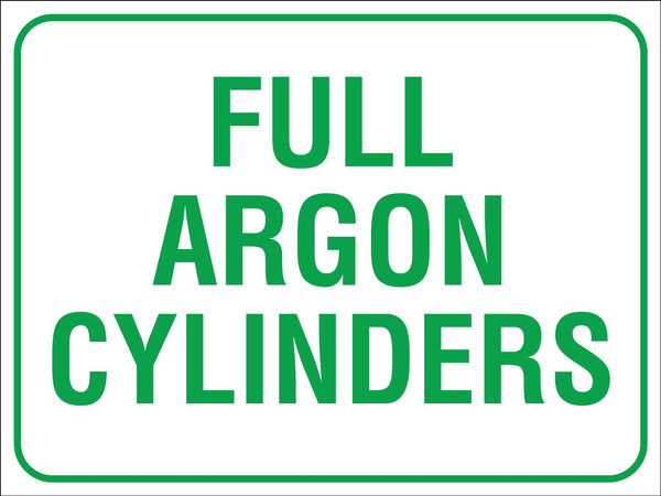 Full Argon Cylinders Sign – New Signs