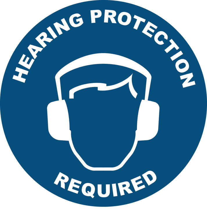 Hearing Protection Required Decal – New Signs