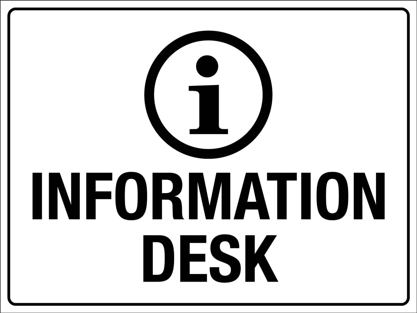 Information Desk Sign – New Signs