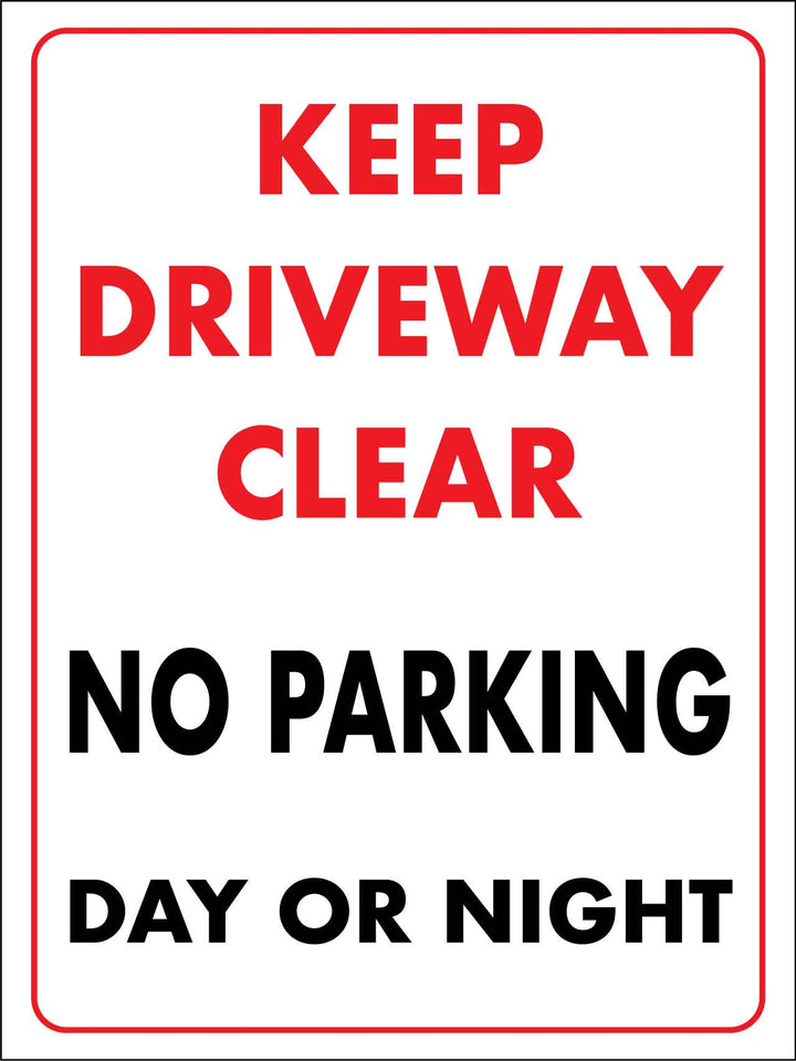Driveway Parking Signs – New Signs
