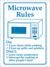 Microwave Oven Safety Signage – New Signs