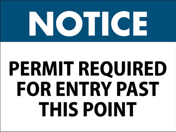 Notice Permit Required Sign – New Signs