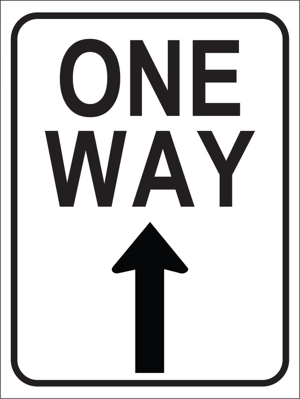 One Way Arrow Up Sign – New Signs