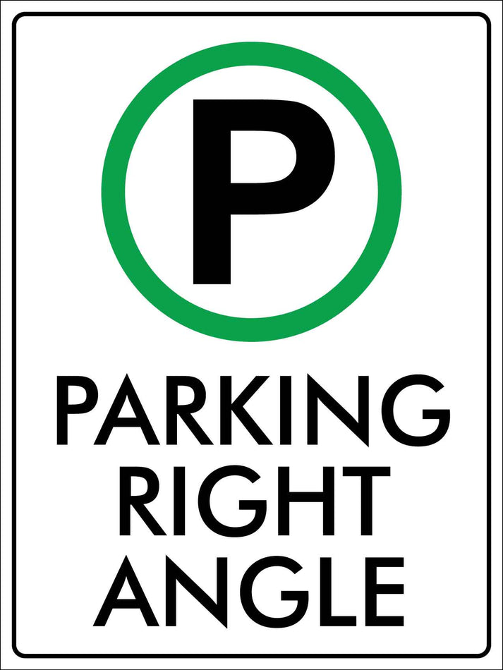 Parking Right Angle Sign – New Signs