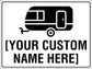 Personalised Caravan Sign – New Signs