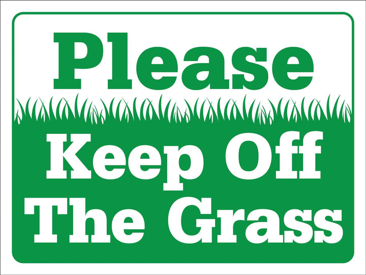 Grass signs | Lawn signage | Keep off the Grass Signs – New Signs