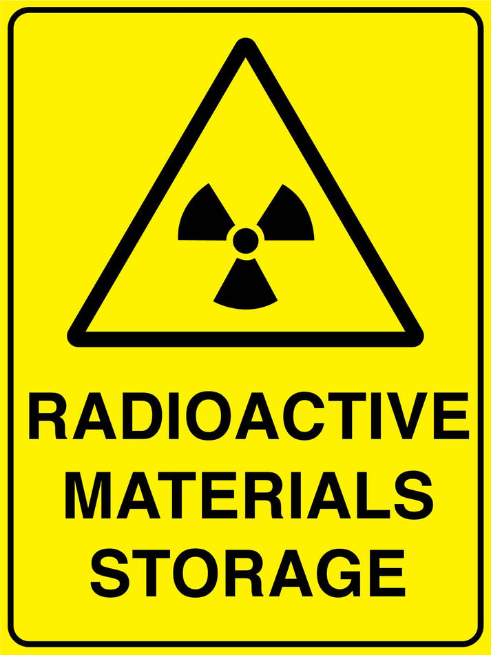 Radioactive Materials Storage Sign – New Signs