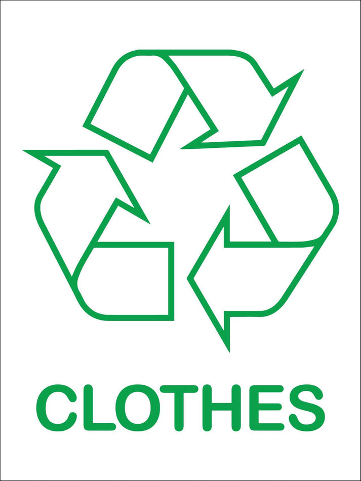 Recycle Clothes Sign – New Signs
