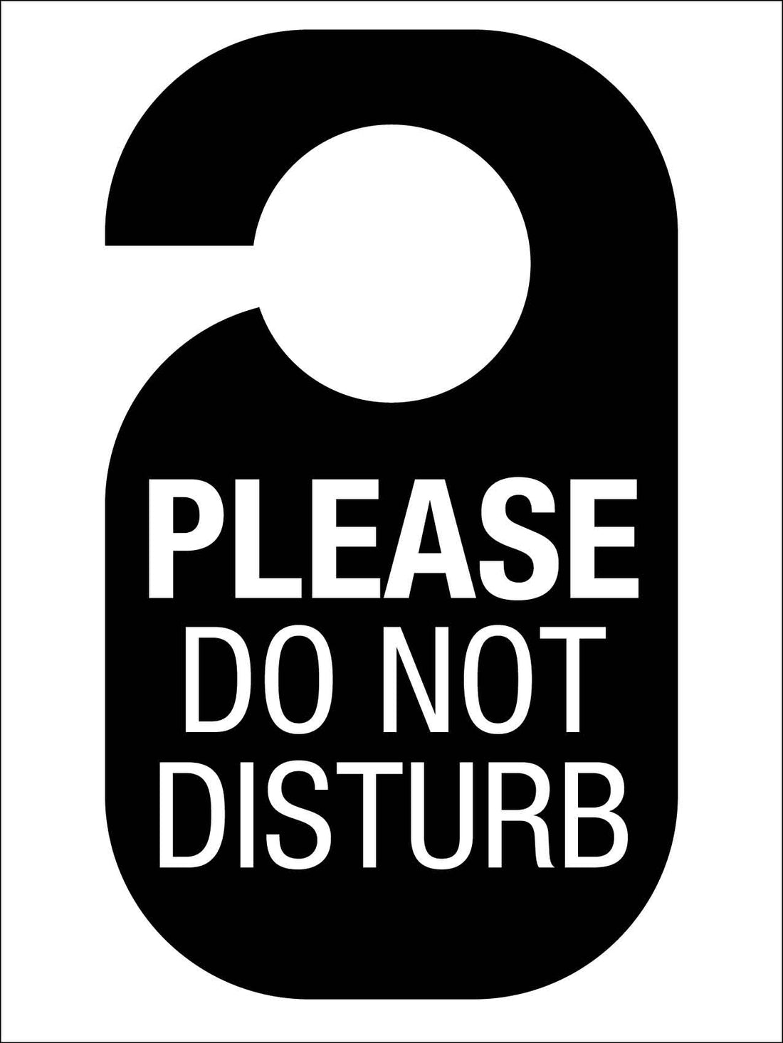 Removable Please Do Not Disturb Sign – New Signs