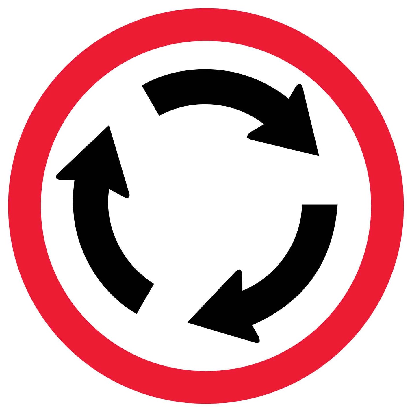 Roundabout Ahead Multi Message Traffic Sign – New Signs