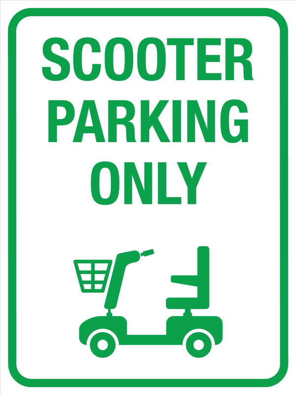 Scooter Parking Only Sign – New Signs