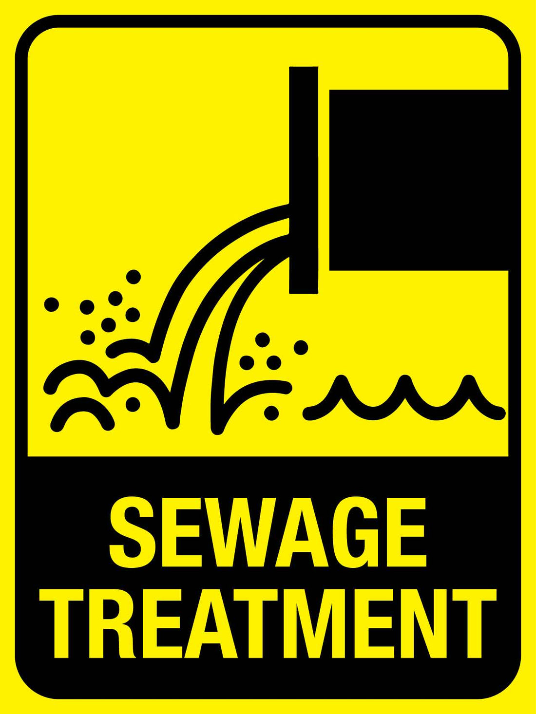 Sewage Treatment Sign – New Signs