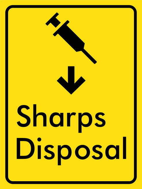 Sharps Disposal Sign – New Signs