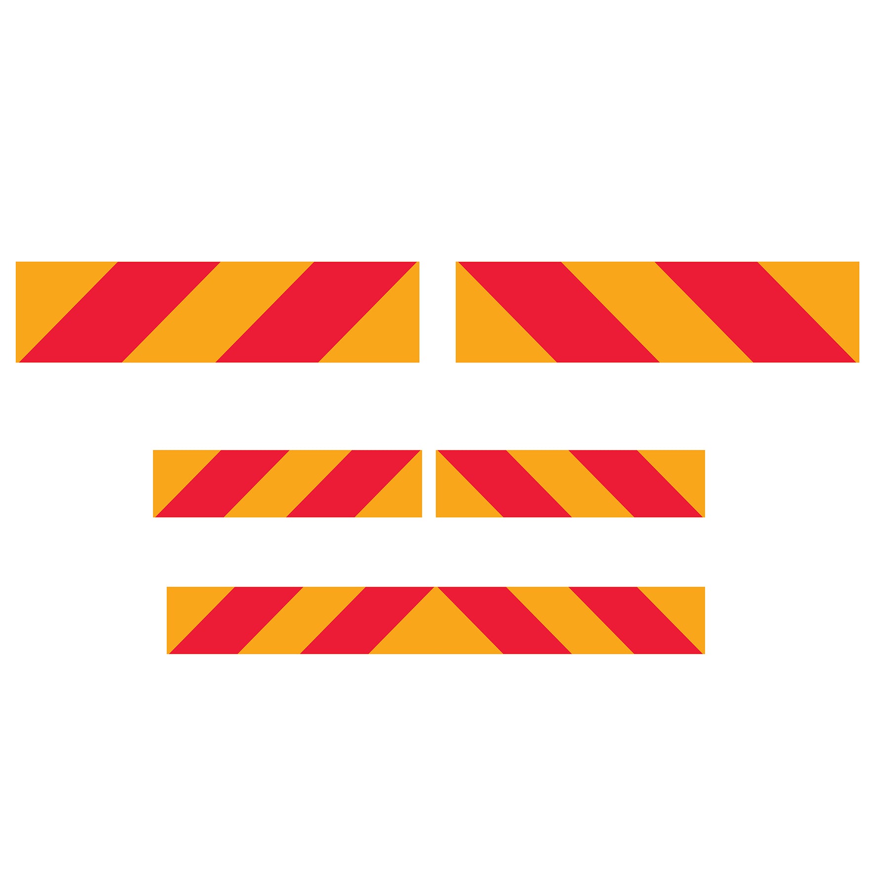 Vehicle Rear Marker Red Yellow Candy Plates (Set) Reflective Sign – New ...