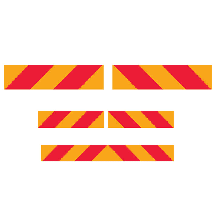 Vehicle Rear Marker Red Yellow Candy Plates (Set) Reflective Sign – New ...