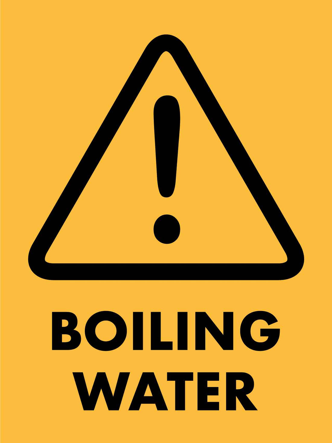 Warning Boiling Water Sign – New Signs