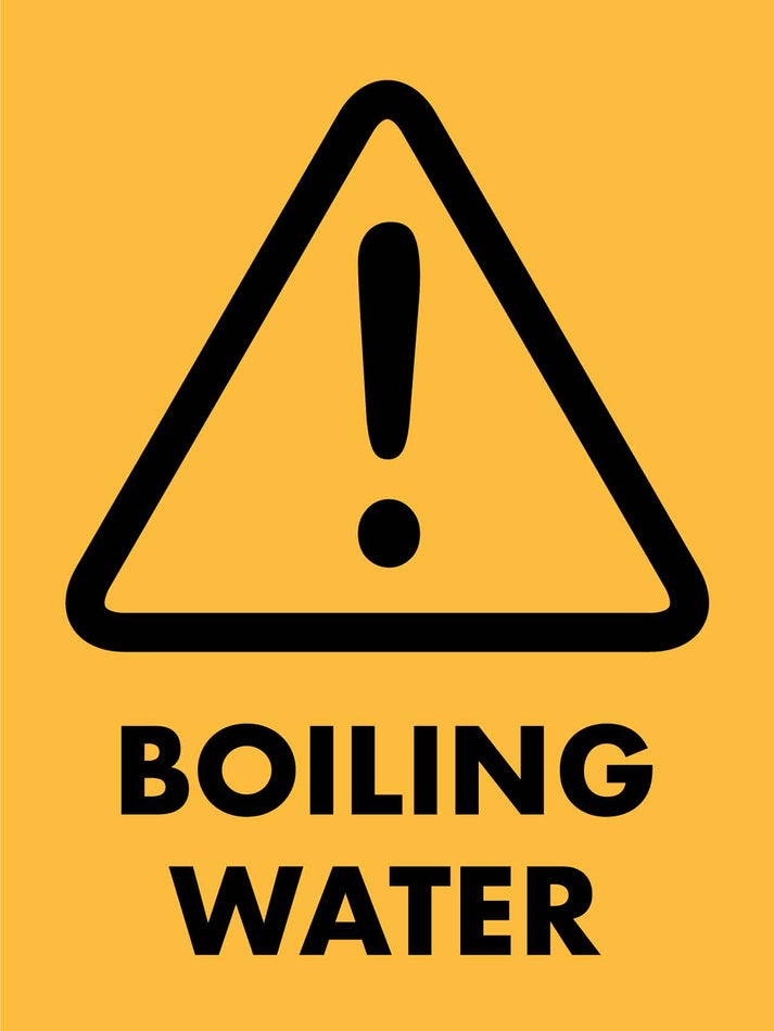 Warning Boiling Water Sign – New Signs