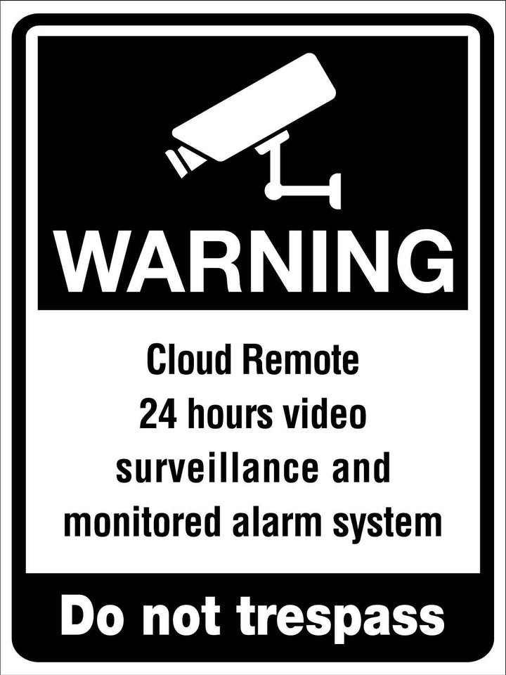Security Signs | CCTV, Video Surveilance & Security Cameras in Use Sign ...