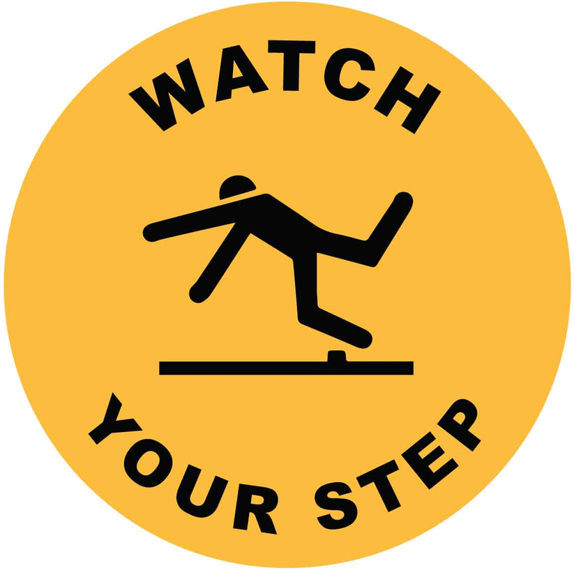 Watch Your Step Decal – New Signs