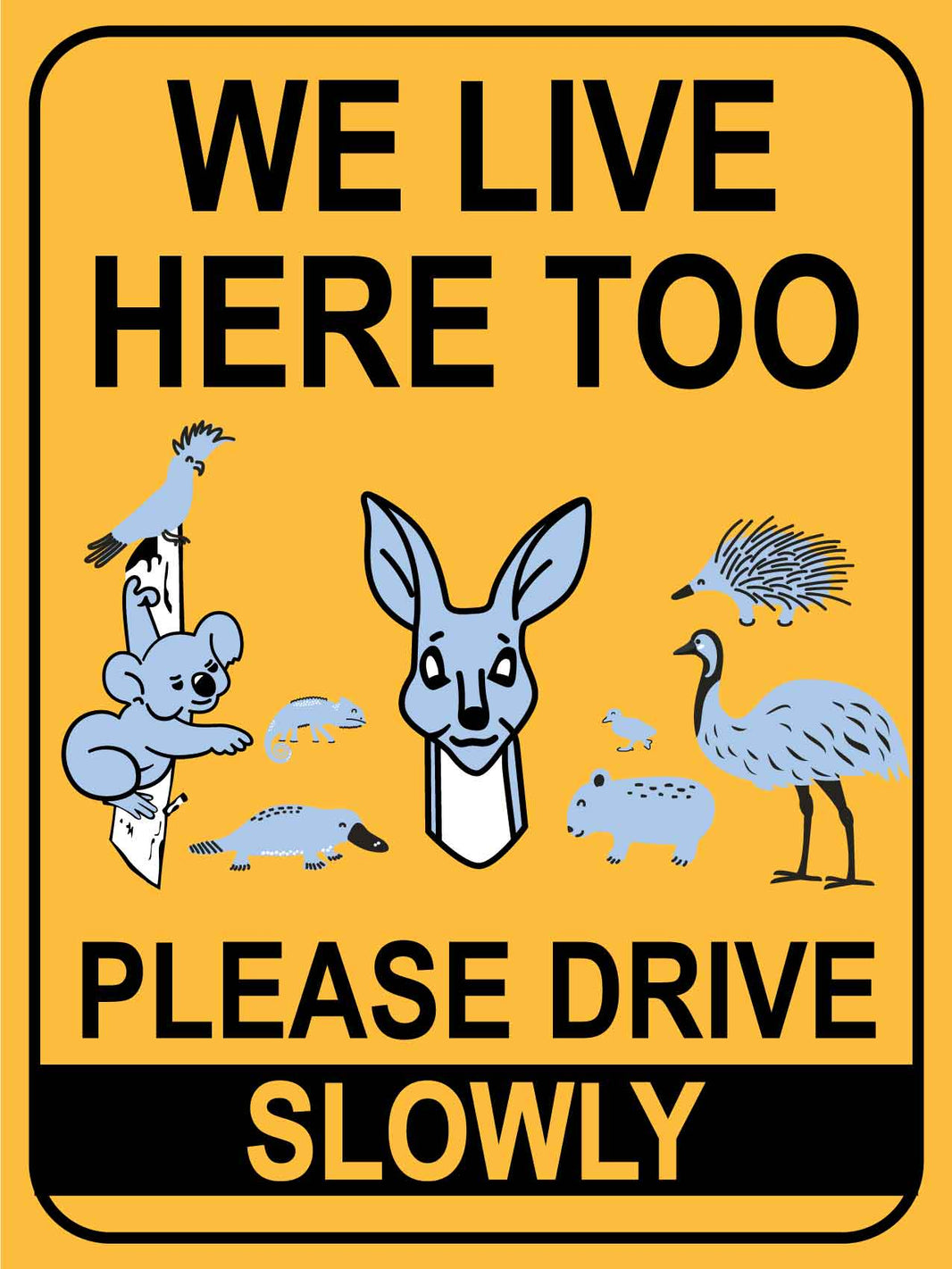 Kangaroo Signs | Kangaroo Stickers – New Signs