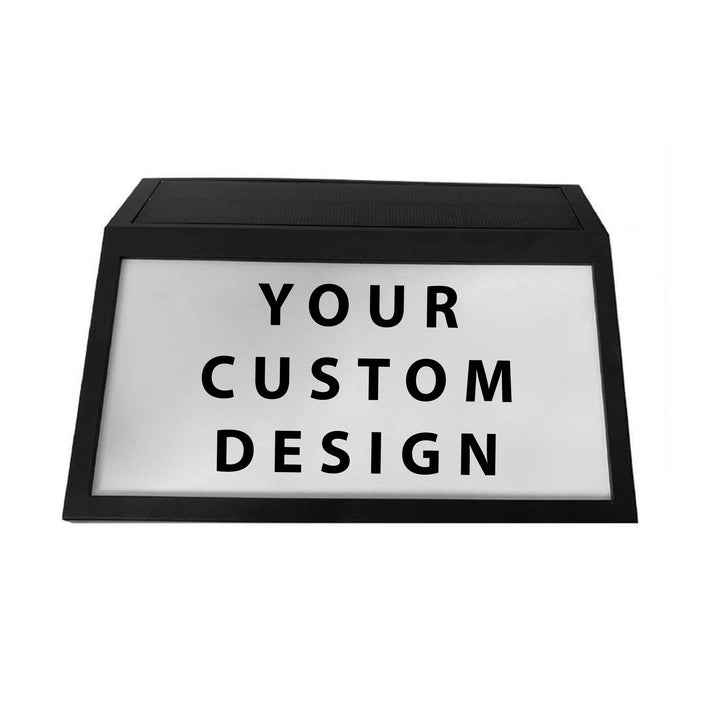 Custom Solar Outdoor Lamp Sign – New Signs