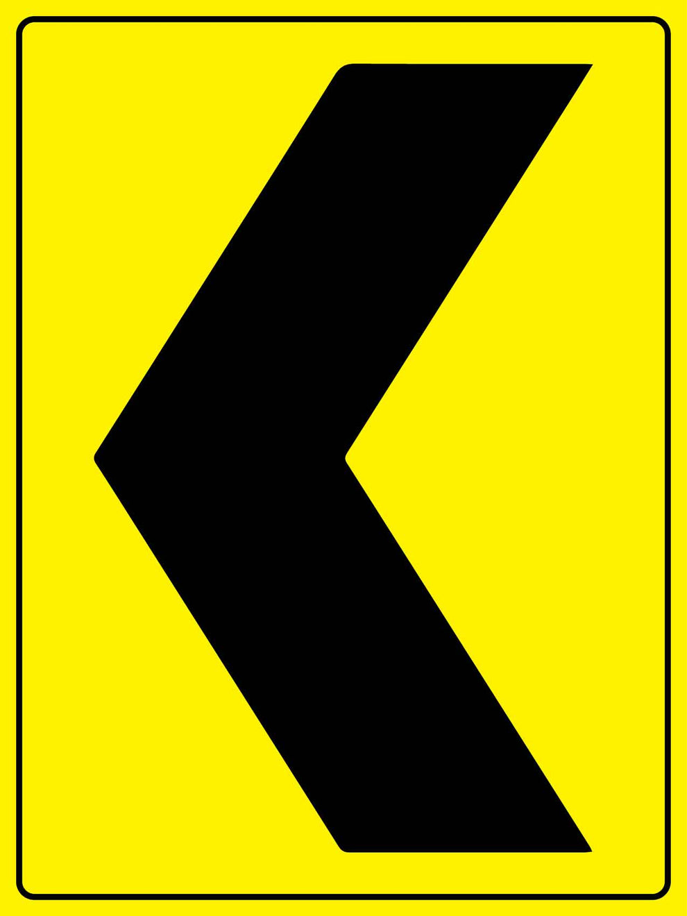 Chevron Left Sign – New Signs