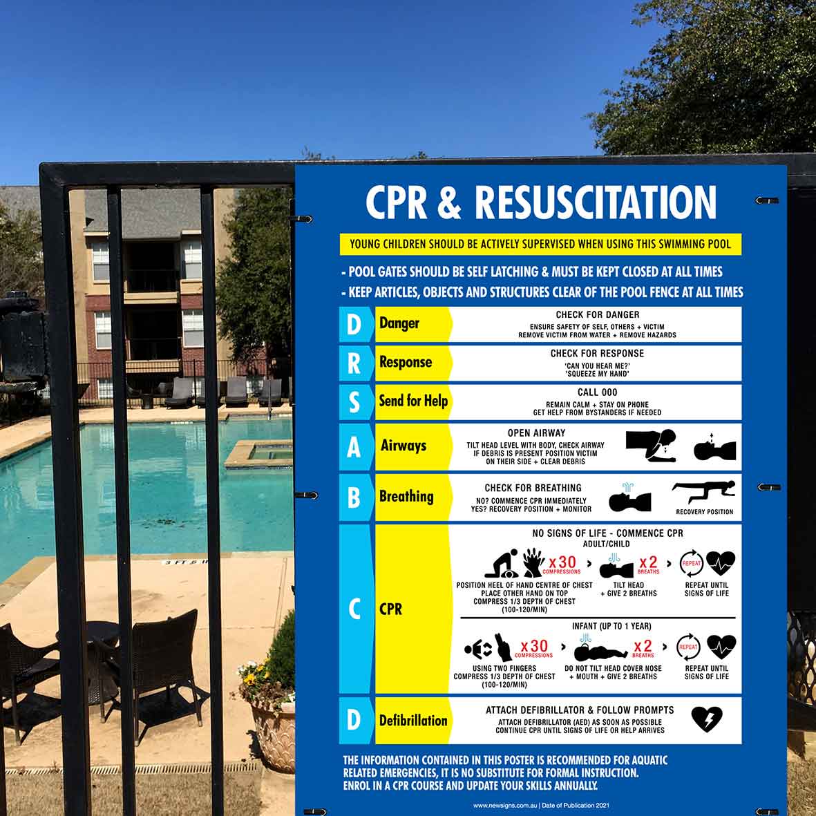 CPR Resuscitation Guide 7 Sign – New Signs