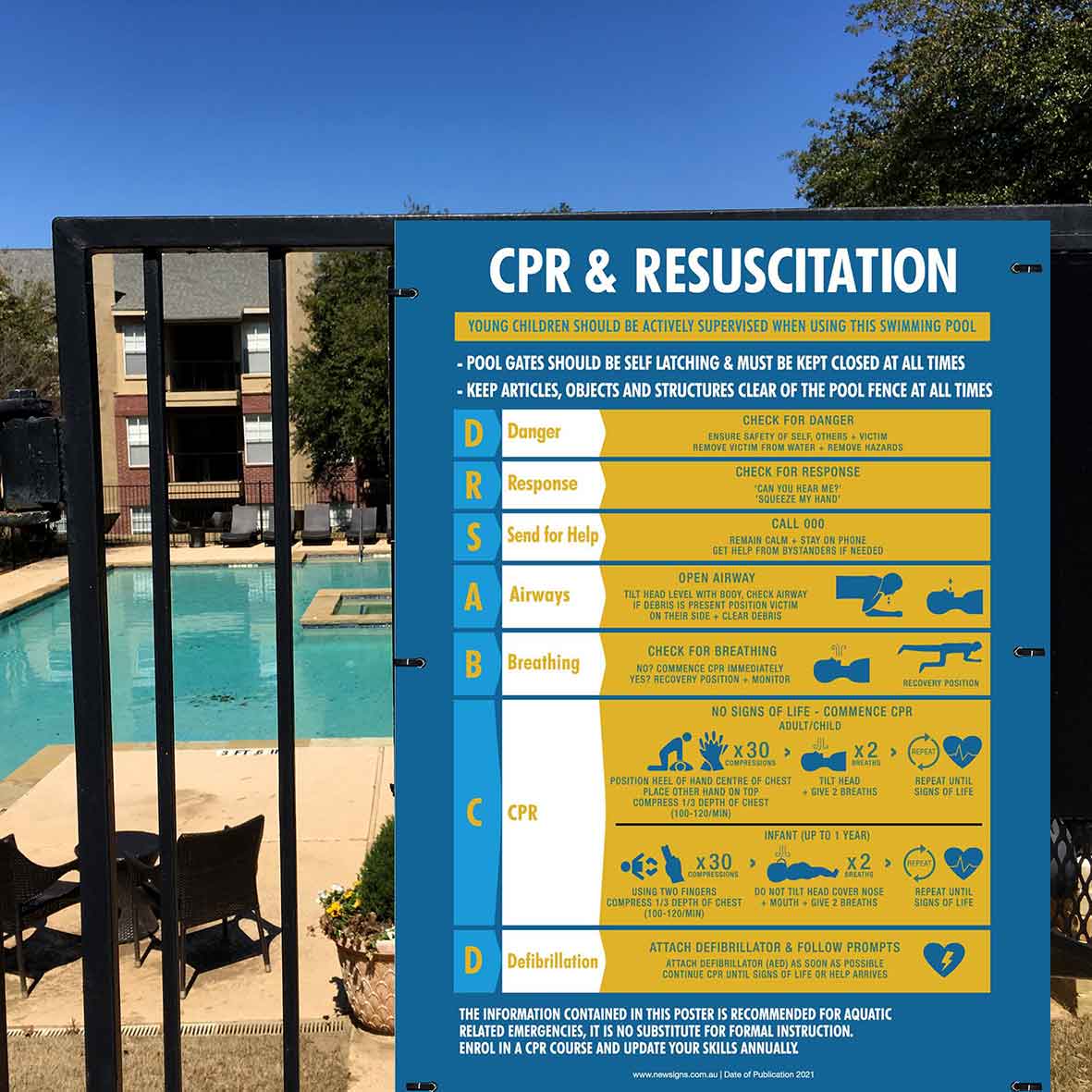CPR Resuscitation Guide 9 Sign – New Signs
