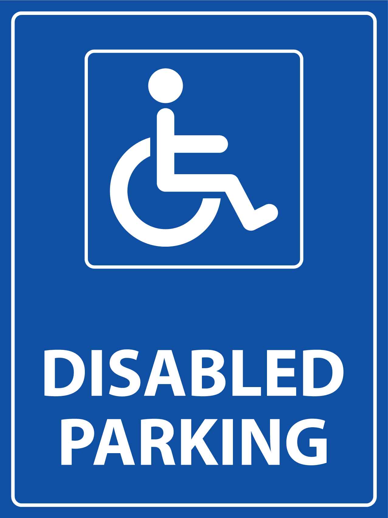 Disabled Parking Sign – New Signs
