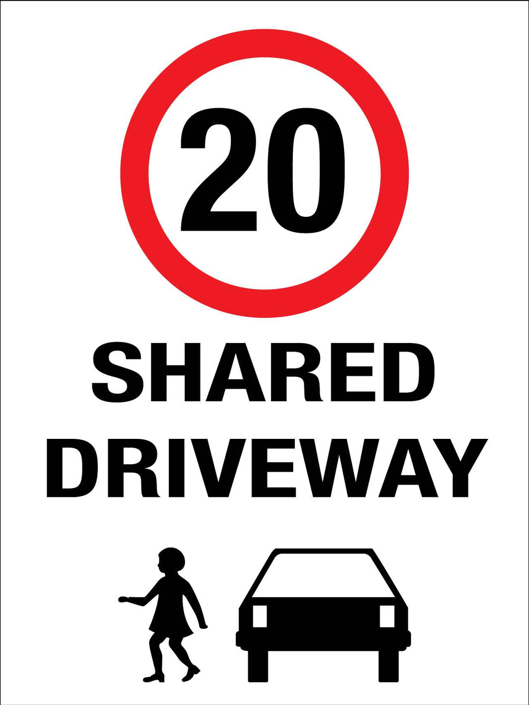 Shared Zone Signs – New Signs