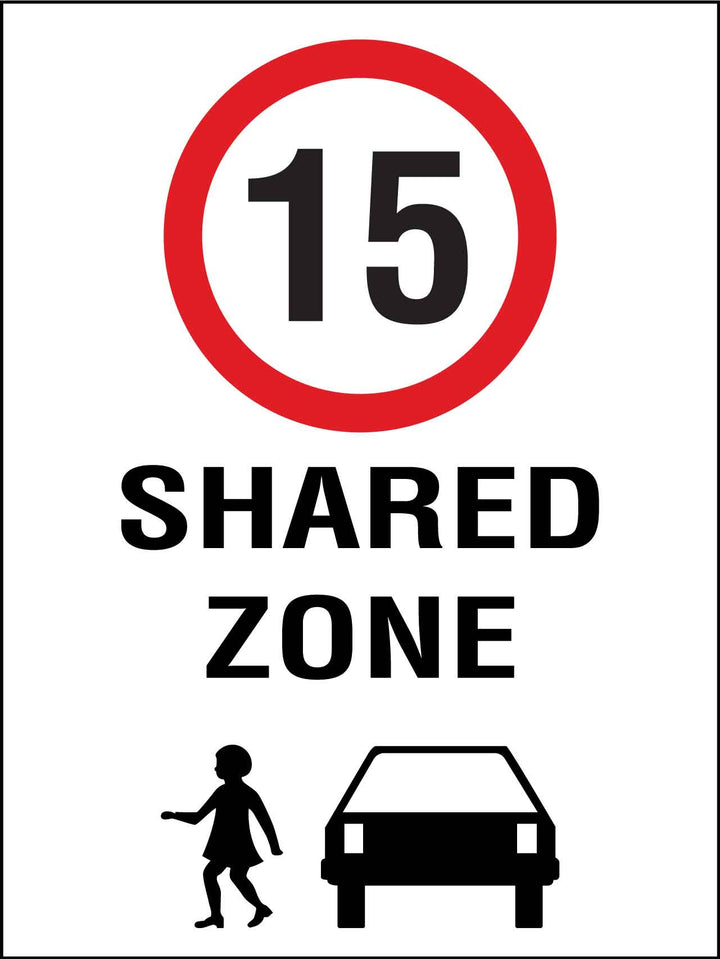 Shared Zone Signs – New Signs
