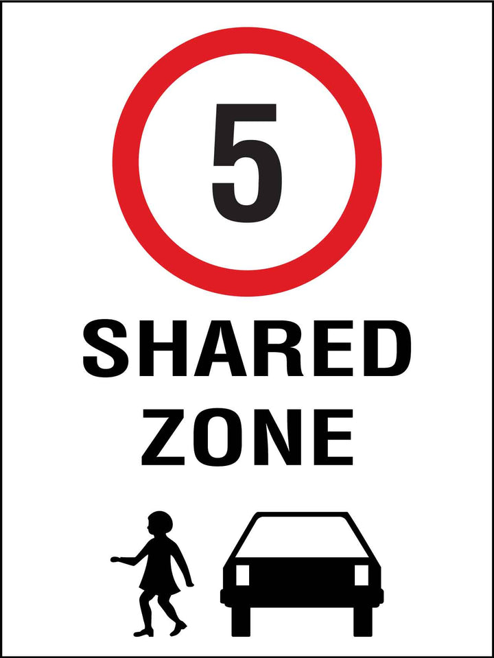 Shared Zone Signs – New Signs