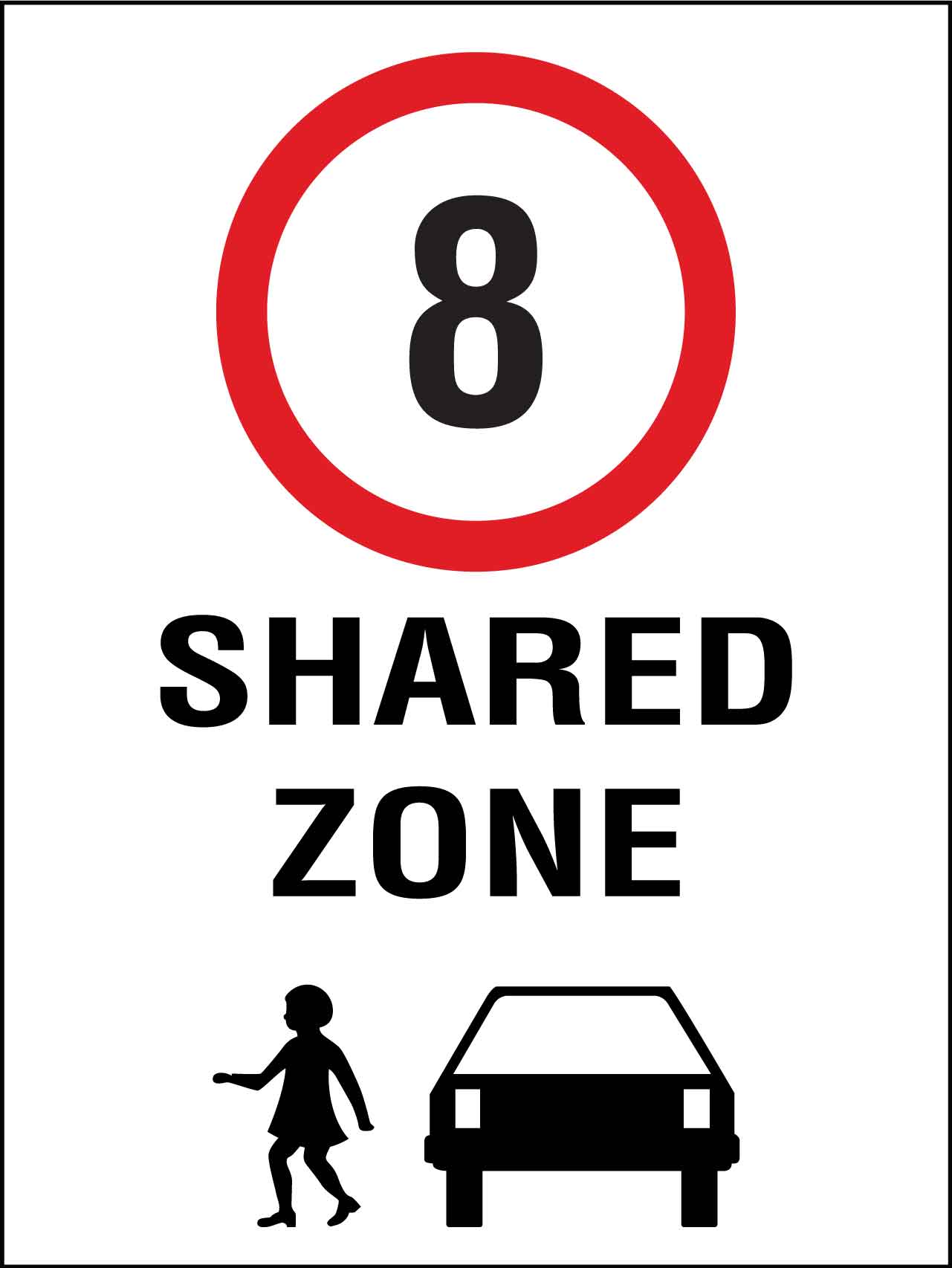 Shared Zone Signs – New Signs
