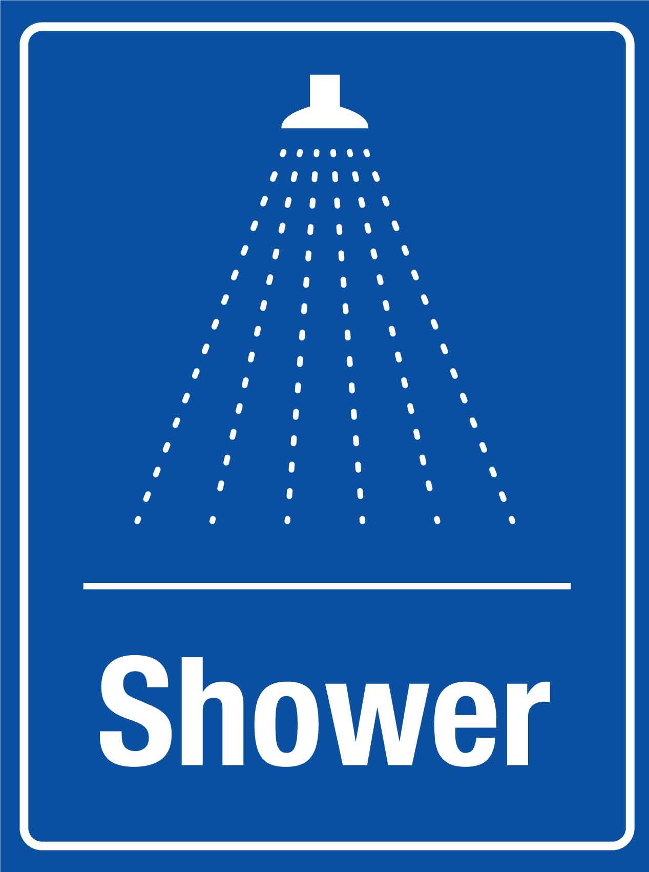 Shower Blue Sign – New Signs