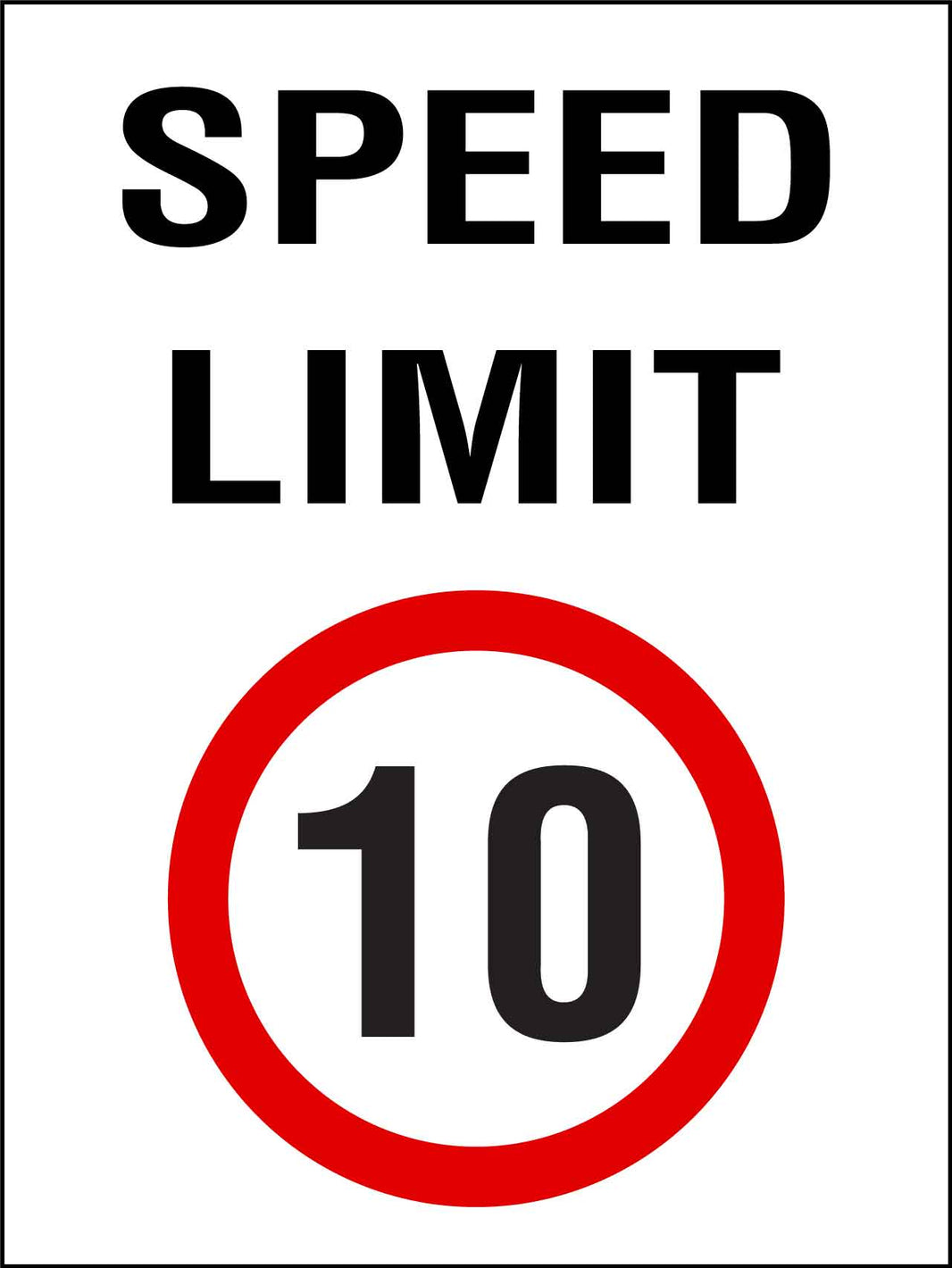 Speed Restriction Signs | Speed Limit Signs – New Signs